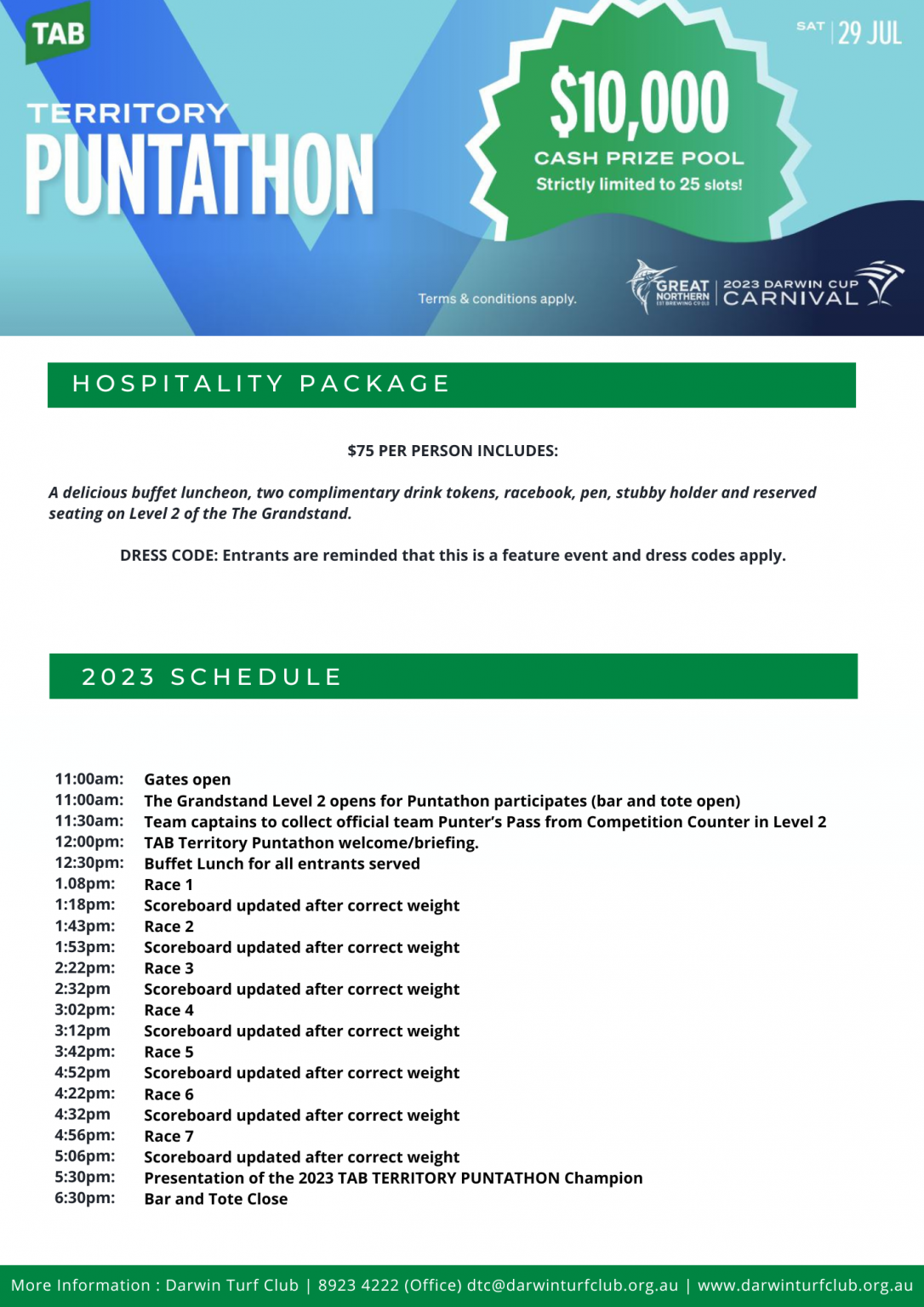 TAB TERRITORY PUNTATHON » Darwin Turf Club